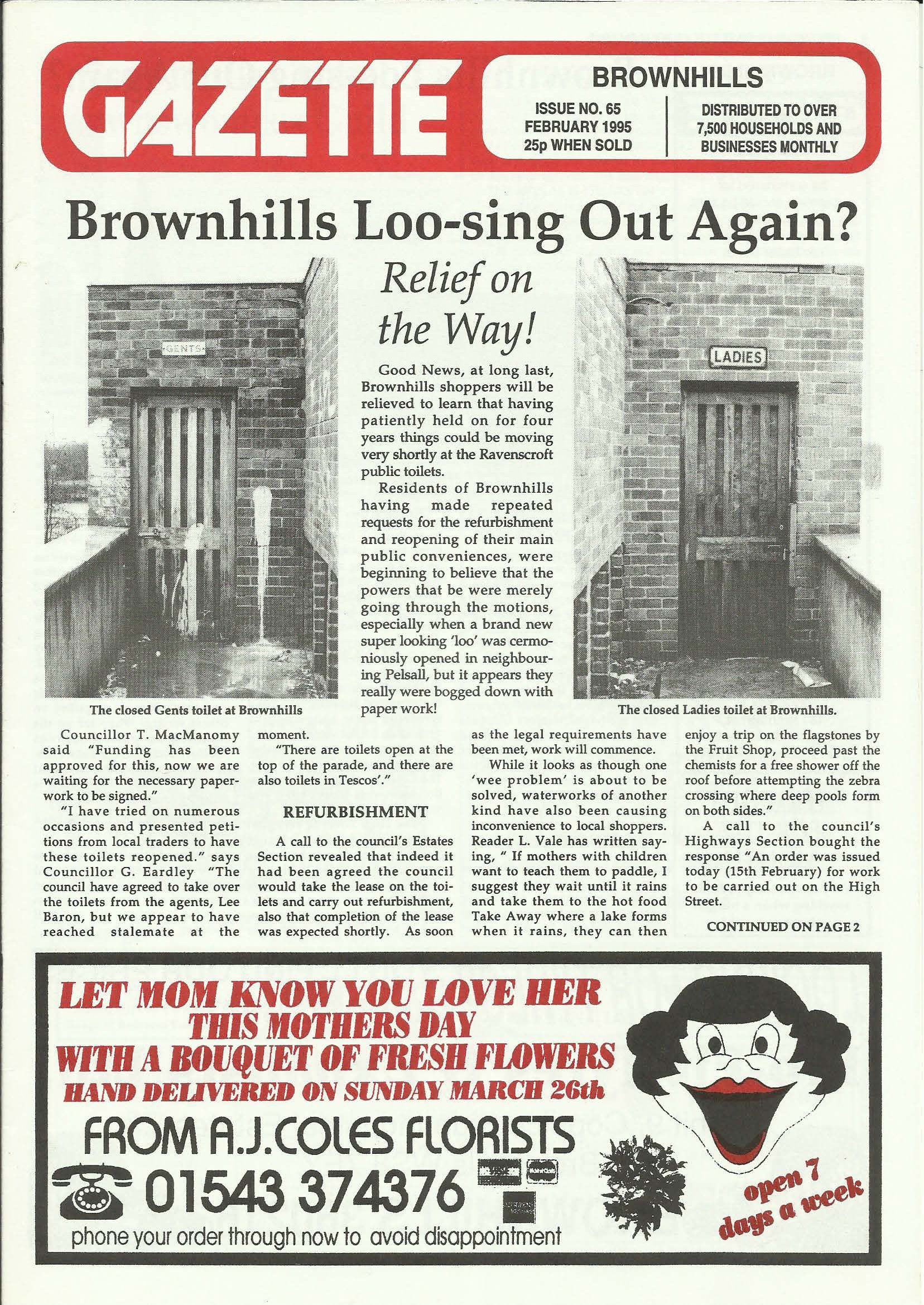 February 1995 – Brownhills Loo-sing Out Again | BrownhillsBob's ...