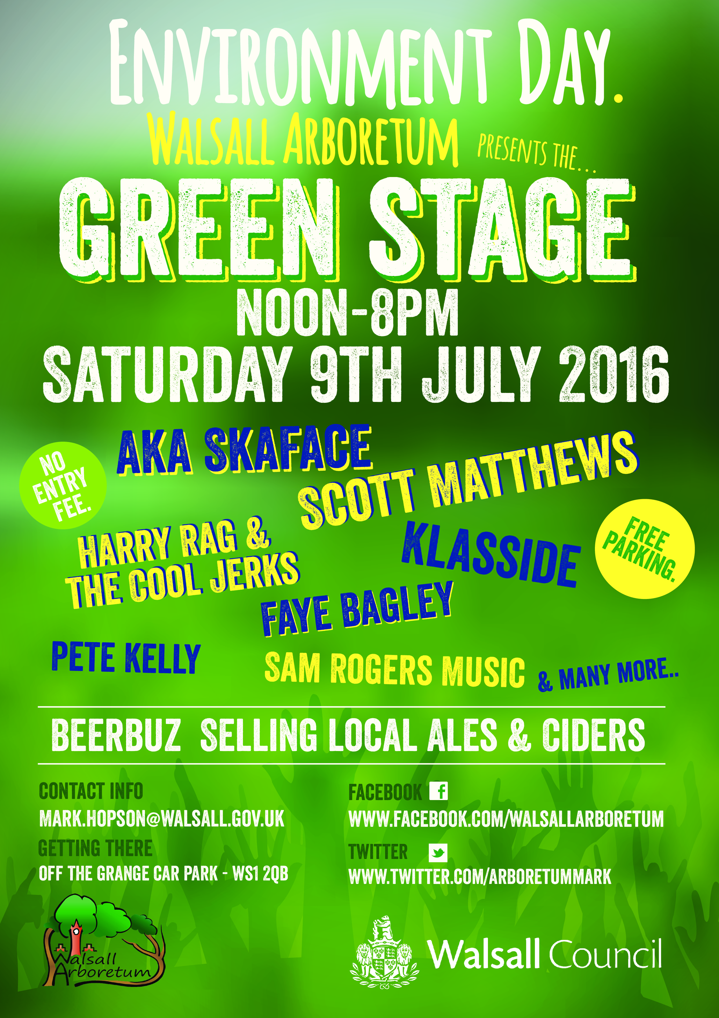Green Stage Poster 2016 | BrownhillsBob's Brownhills Blog