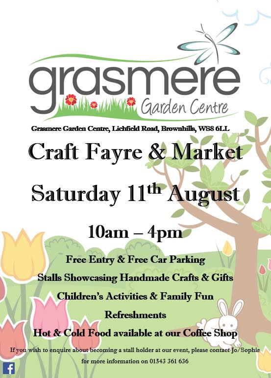 Craft fair & Market on right now at Grasmere Garden Centre, Brownhills ...