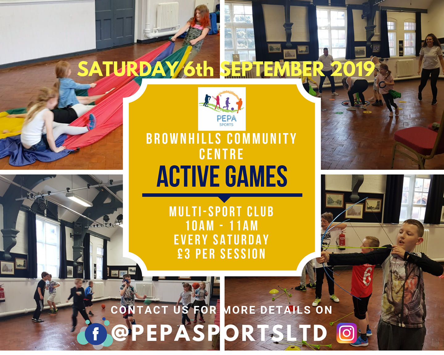 Active Games Club for kids at Brownhills Community Centre this morning ...